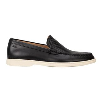 HUGO BOSS Homme, Chaussures, Noir, Taille: 43 EU Mocassins en cuir
