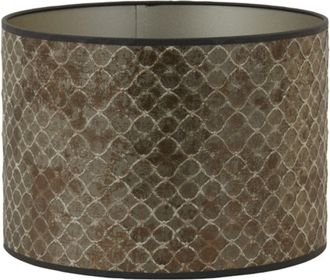 Light & Living Light & Living - abat-jour - Elodi - marron - textile velours
