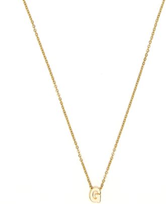 Luxenter Halskette mit Alphabet-Finish 18 Karat - Buchstabe G, Mediano, Metall, ohne Edelstein, Mediano, Metall, Kein Edelstein