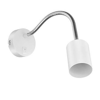 LEDs Com Lampe de lecture/applique WAIKA, col de cygne, interrupteur, blanc mat, 1x GU10 max. 60W