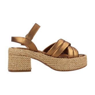 Noa Harmon Femme, Chaussures, Brun, Taille: 38 EU Sandales à Talons Hauts Bleues