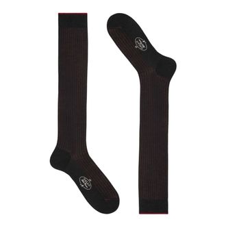 Gallo Gallo, Homme, Sous-v&ecirc;tements, Noir, Taille: L Chaussettes de c&ocirc;te &agrave; deux calze