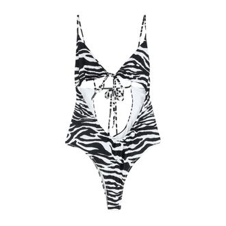 The Attico Lace-up Cut-out One-piece - - Swimwear - Damen - Mehrfarbig - L