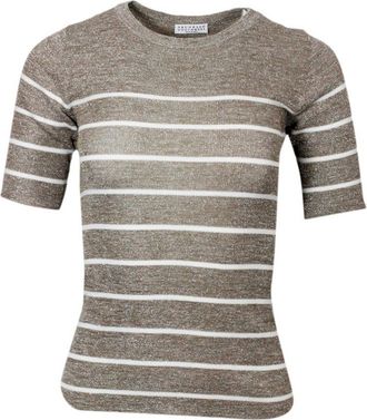 Brunello Cucinelli Rundhalspullover - Beige