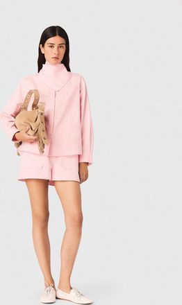 Maje Hemd Mit Abnehmbarem Halstuch - Rosa - Maje