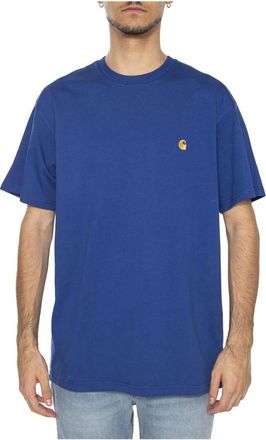 Carhartt Work in Progress Homme, Tops, Bleu, Taille: L T-Shirt Col Rond