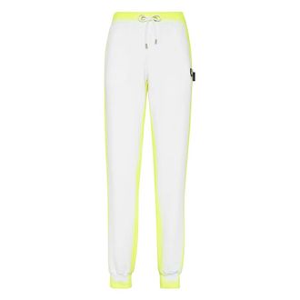 Philipp Plein Femme, Pantalons, Blanc, Taille: 44 FR Fleece Joggers