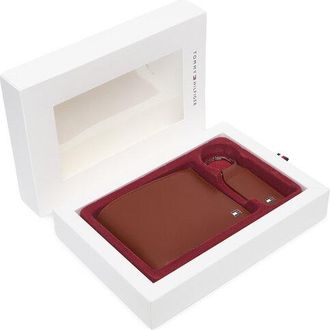 Tommy Hilfiger Geldb&ouml;rse und Schl&uuml;sselanh&auml;nger Set AM0AM07931 Braun