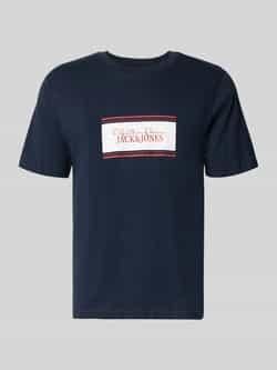Jack & Jones Regular Fit T-Shirt mit Logo-Print Modell Buster