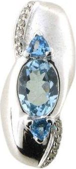 Reflection 692412901500 - Collier Argent 925/1000 - 7.20Gr - Topaze Bleue