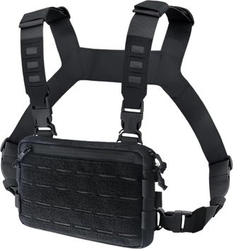 Generico Brusttasche f&uuml;r Herren, verstellbare Reisetasche, Reiseausr&uuml;stung mit Flaschenhalter, taktische Truhe f&uuml;r Radfahren, Fitnessstudio, Zubeh&ouml;r f&uuml;r Hom, s