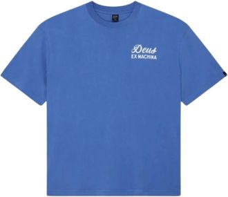 Deus Homme, Tops, Bleu, Taille: XL Biarritz Sign Tee