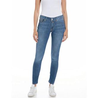 Replay Damen Jeans New Luz Skinny-Fit mit Power Stretch, Bleu Moyen 009-1 (Blau), 29W / 32L