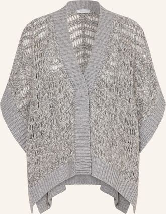 PESERICO Peserico Cape Mit Alpaka Und Pailletten grau