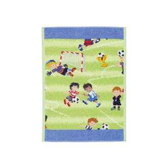 Feiler Handt&uuml;cher Soccer blau, Handtuch 37x50 cm