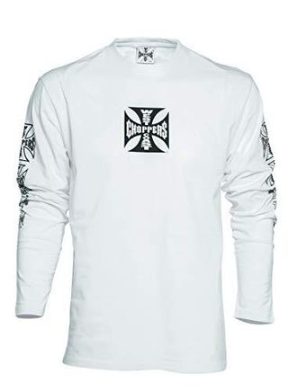 West Coast Choppers T-Shirt Longsleeve OG Cross, Farbe:white;Gr&ouml;&szlig;e:L