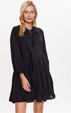 Seafolly Kleid für den Alltag Corsica 54897-DR Schwarz Regular Fit