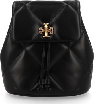 Tory Burch Womens Mini Backpack Kira Black Leather Backpacks