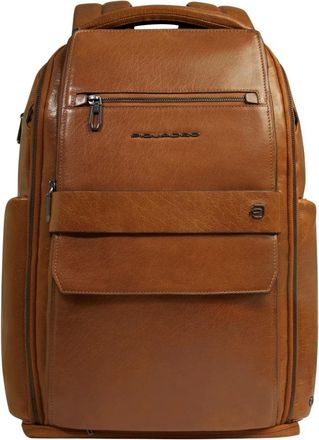 Piquadro Homme, Sacs, Beige, Taille: ONE Size Sac &agrave; dos Commute avec ports USB et USB Type-C