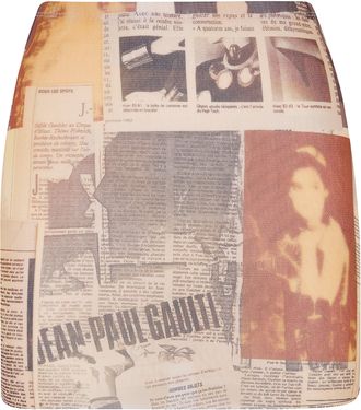 Jean Paul Gaultier Mesh Mini Skirt Printed Journal