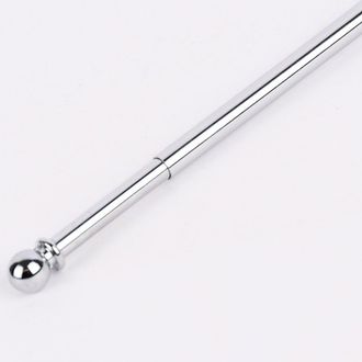 Sch&ouml;ner Leben Vitragenstange Jubi Chrom silberfarbig ausziehbar 40-60cm