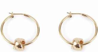 SHIMANO Shabama Ohrringe f&uuml;r Damen Namibia Messing vergoldet 3 cm