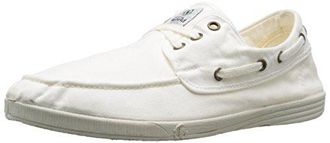 Natural World Eco - 303 Mens Trainers - Organic Cotton Boat Shoes- 100% EcoFriendly - White Color