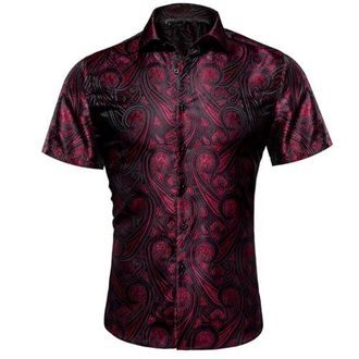 Generic Uwdiohq Ma Commande en Cours Chemise Homme Bleu Marine Hawa&iuml;enne Manches Courtes Blanche Grande Taille Hawaienne 5XL Lin Rose Vetement Noire Slim A Bo