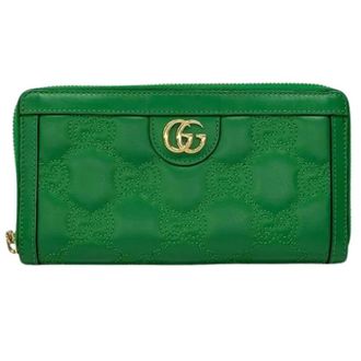 Gucci Portefeuille long (bi-pli) Pre-owned - Femme - Pre-owned - Vert - Taille: ONE Size