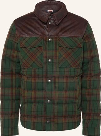 Colmar Daunenjacke Im Materialmix braun