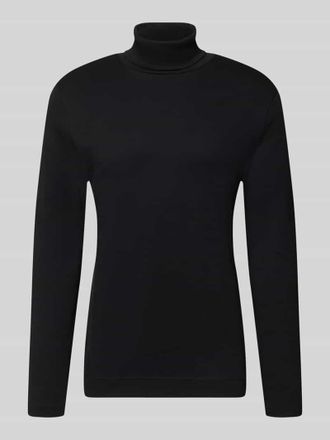 Christian Berg Regular Fit Longsleeve aus reiner Baumwolle mit Rollkragen