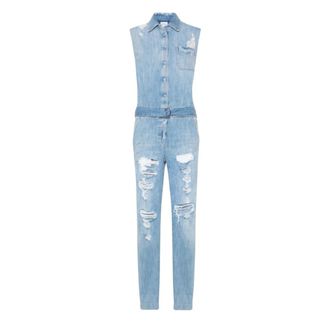 Dondup Denim Stretch Jumpsuit f&uuml;r Frauen - - Jumpsuits & Playsuits - Damen - Blau - W27