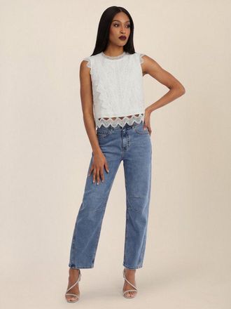 Apart Blusentop mit R&uuml;schen und H&auml;keldetails