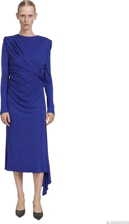 Versace Viscose Crepe Jersey Dress