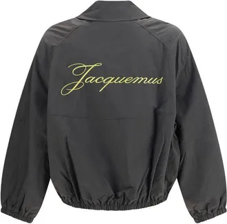 Jacquemus Embroidered Polyamide Jacket - Gray