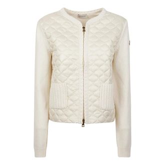 Moncler Damen, Strickwaren, Wei&szlig;, SGr&ouml;&szlig;e