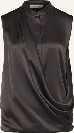 Reiss Reiss Blusentop Gia Aus Seide grau