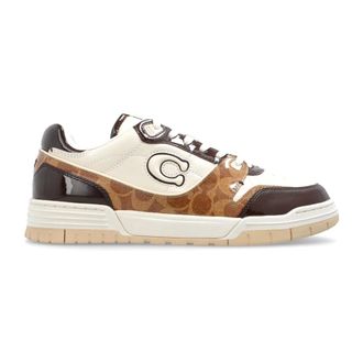 Coach Homme, Chaussures, Beige, Taille: 44 1/2 EU Baskets Orn&eacute;es dun Logo