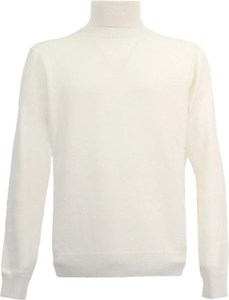 Malo Homme, Pulls, Beige, Taille: L Cashmere Turtleneck
