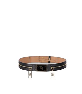 Elisabetta Franchi CEINTURE &Agrave; GLISSI&Egrave;RE NOIRE ELISABETTA FRANCHI