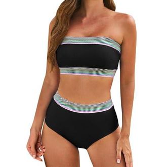 Generic Chemises &agrave; manches longues pour homme Maillot de bain deux pi&egrave;ces pour femme, maillot de bain sans bretelles pour femme, maillots de bain sans bretell