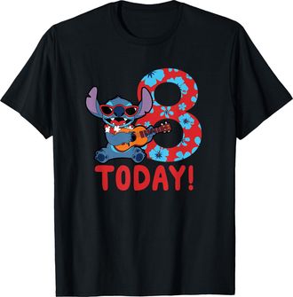 Disney Lilo & Stitch Tropical Birthday 8 Years Old Today T-Shirt
