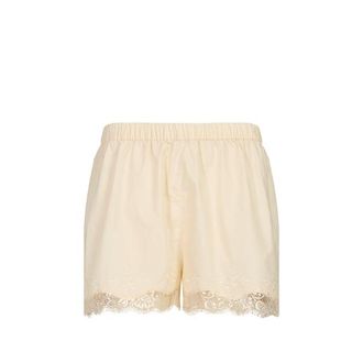 Topshop Short brod&eacute; avec bords dentelles en coton
