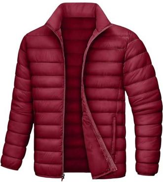 Generic Doudoune l&eacute;g&egrave;re et imperm&eacute;able pour homme, manteau dhiver pour homme, fermeture &eacute;clair int&eacute;grale, col montant, manteau dhiver chaud en duvet coupe-ven