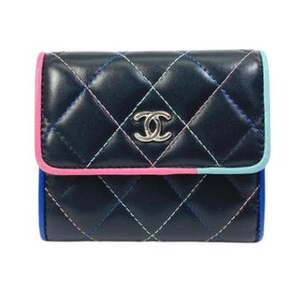 Chanel Portefeuille Vintage (tri-fold) Pre-owned - Femme - Pre-owned - Multicolore - Taille: ONE Size