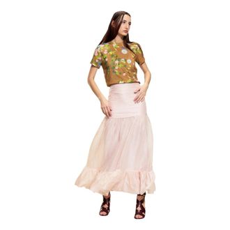Cynthia Rowley Femme, Jupes, Rose, Taille: 42 FR Serafina Silk Skirt