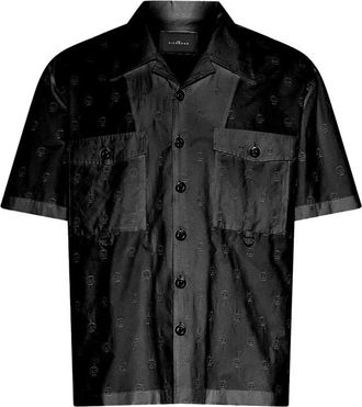 John Richmond Homme, Chemises, Noir, Taille: L Chemise &agrave; manches courtes