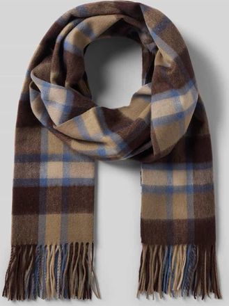 Max & Co. Karierter Schal mit Fransen