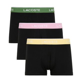 Lacoste Homme, Sous-v&ecirc;tements, Noir, Taille: XL Tripack boxer coton stretch