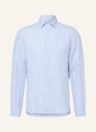 Seidensticker Seidensticker Leinenhemd Shaped Fit blau